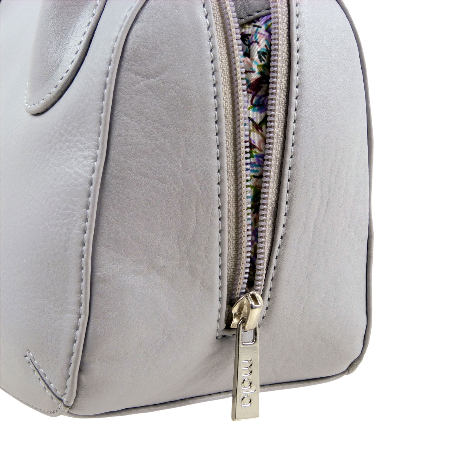 Ladies Leather Twin Handle Mini Grab Bag by Mala; Anishka Collection ...