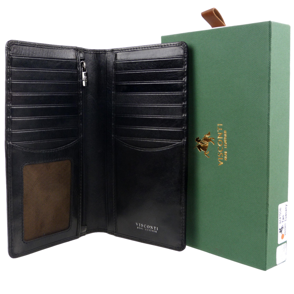 Mens Italian Leather Stylish RFID Protected Suit Wallet by Visconti ...